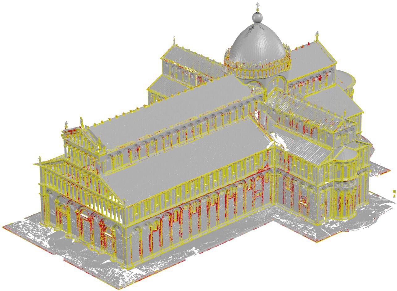 A Light-Weight Neural Network for Fast and Interactive Edge Detection in 3D Point Clouds