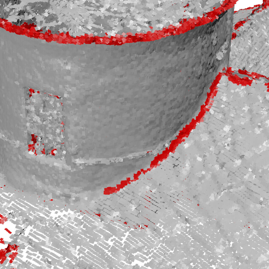 A Light-Weight Neural Network for Fast and Interactive Edge Detection in 3D Point Clouds
